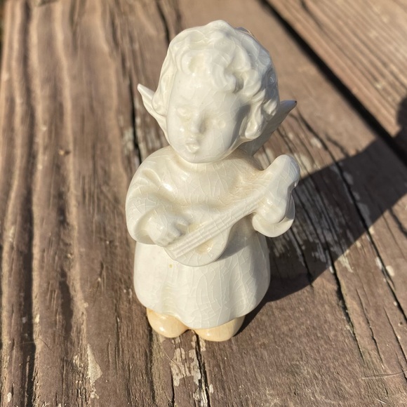 Vintage | Holiday | Vintage Angel Playing An Instrument Made In Germany ...